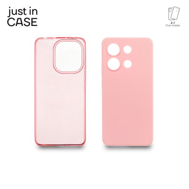 JUST IN CASE Maska 2u1 Extra case MIX PLUS za Redmi Note 13, roza