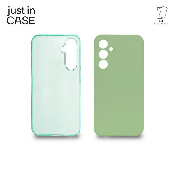 JUST IN CASE Maska 2u1 Extra case MIX za Samsung Galaxy A55, zelena