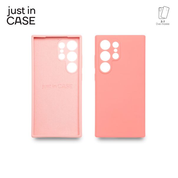 JUST IN CASE Maska 2u1 Extra case MIX PLUS za Samsung S24 Ultra, roza