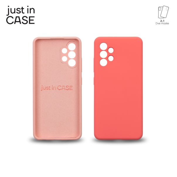 JUST IN CASE Maska 2u1 Extra case MIX PLUS paket za A32, roza