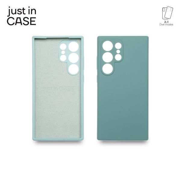 JUST IN CASE Maska 2u1 Extra case MIX PLUS za Samsung S24 Ultra, zelena