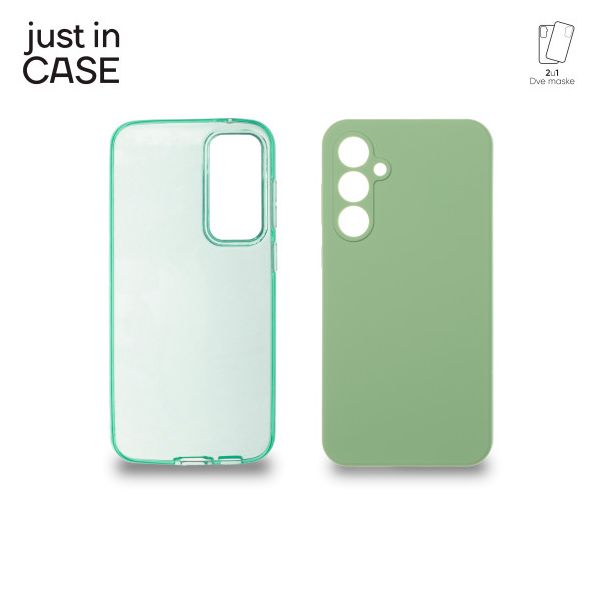 JUST IN CASE Maska 2u1 Extra case MIX za Samsung S23 FE, zelena