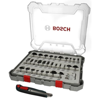 BOSCH – Komplet glodala 30 komada sa nožem, držač od 8 mm – 0615997654