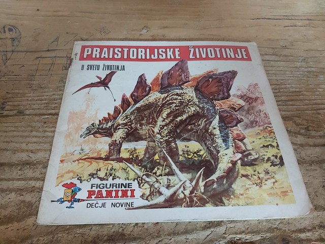 Album sa sličicama Praistorijske životinje Panini. SSK