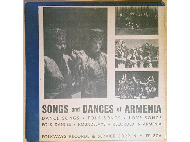 etno LP: V/A - Songs And Dances of Armenia (1952) USA