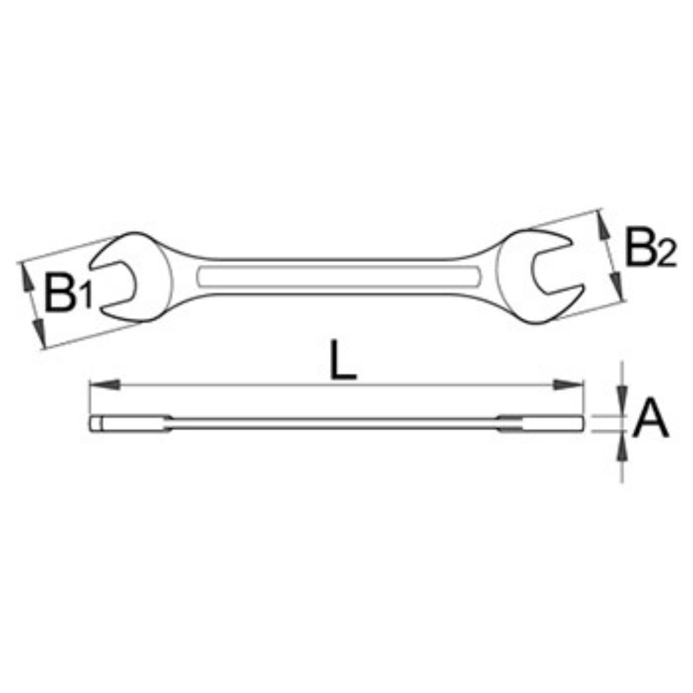 Unior – Ključ viljuškasti 11/16″ x 3/4″ 110/1 – 605355