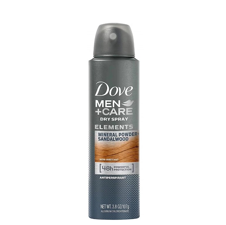 DOVE DEO MEN 250ML MINERAL POWDER&SANDALWOOD