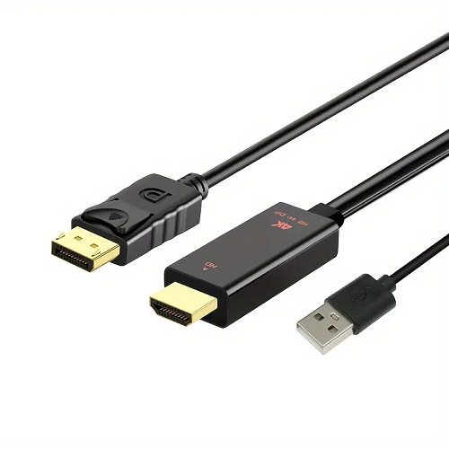 HDMI M. na Displayport M. Kabl 1.8m H2DP-K180