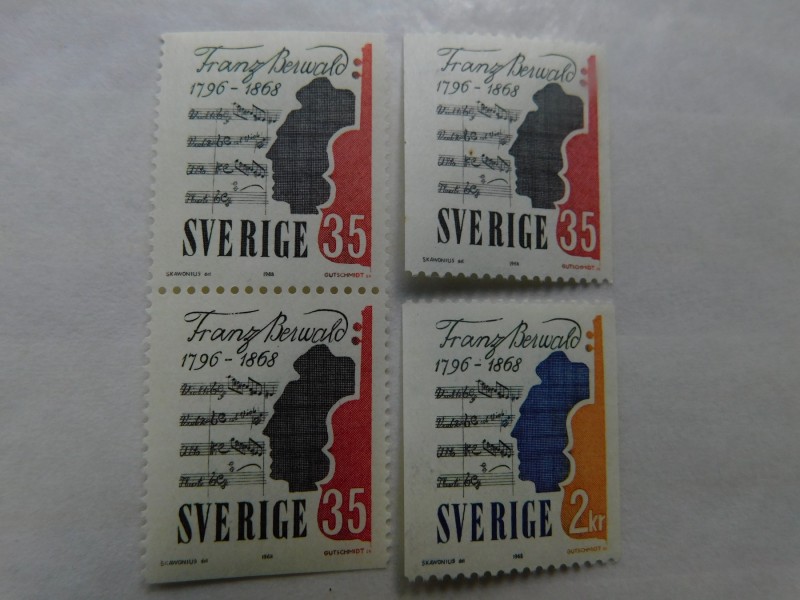 SVERIGE 1968 KOMPLET ČISTA SERIJA