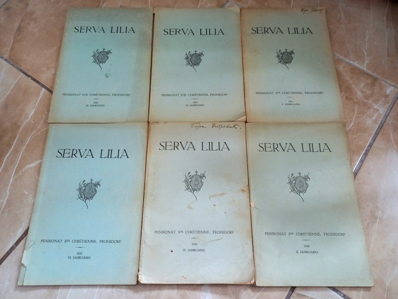 SERVA LILIA (6 knjiga iz perioda 1929-1936)