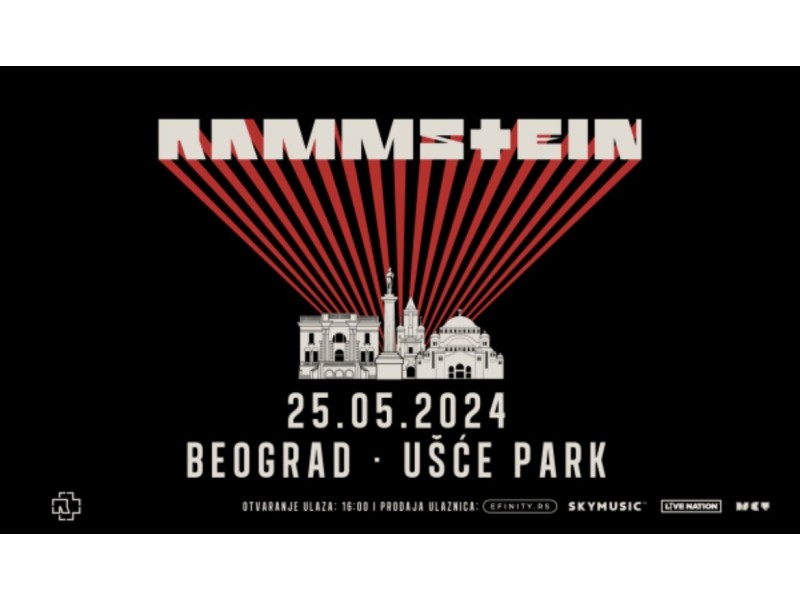 Rammstein karta za koncert/25.5./feuerzone