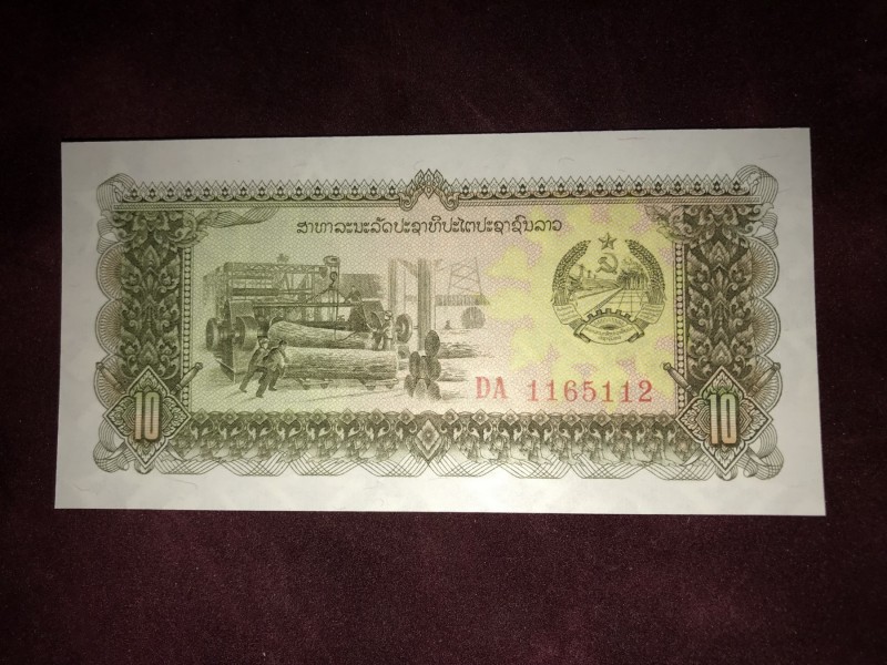 LAOS 10 KIPA. UNC.