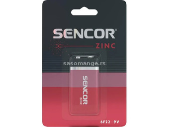 Baterija Sencor 6F22 9V Cink Karbon