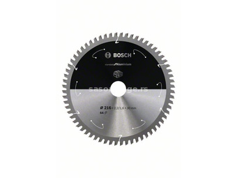 Bosch Standard for Aluminium list kružne testere za akumulatorske testere 216x2,2x30 T64 ( 260883...