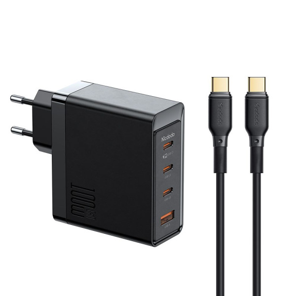 Mcdodo CH-5141 set 100W zidni punjač USB-C x3 + USB-A + kabl 100W TIP-C, 2m