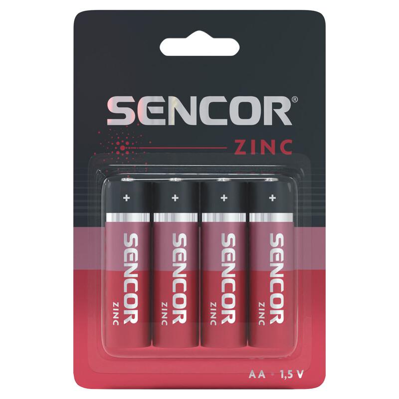 Baterija Sencor R06 AA 4BP Cink Karbon 1/4