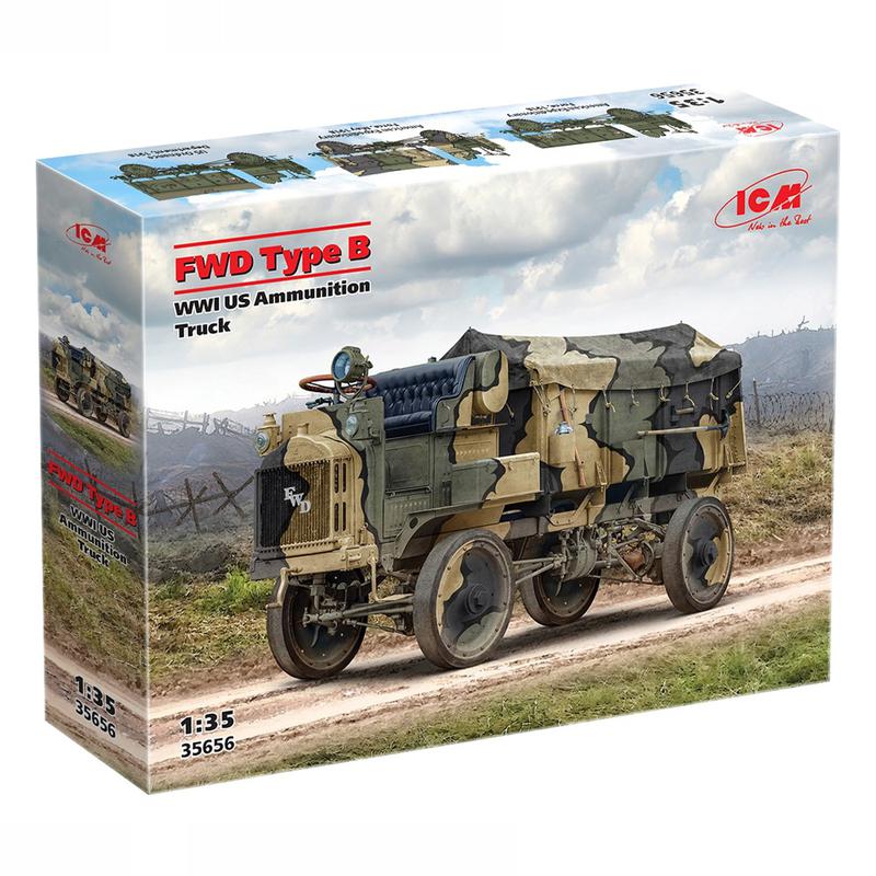 ICM Model Kit Military - FWD Type B WWI US Ammunition Truck 1:35