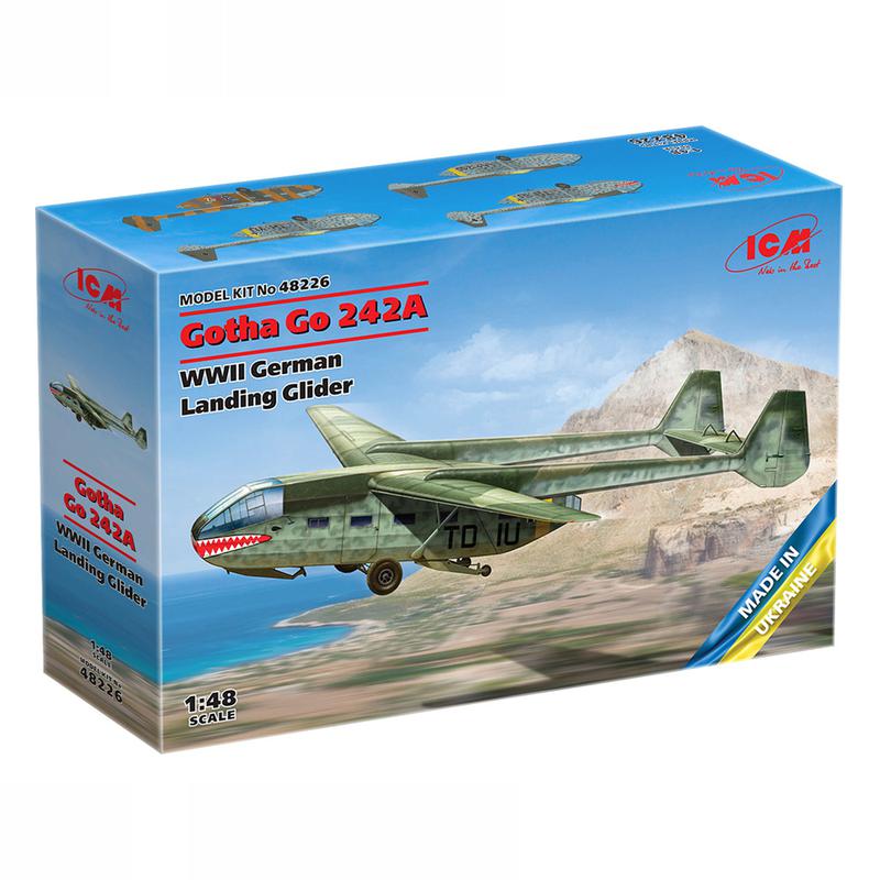 ICM Model Kit Aircraft - Gotha Go 242A WWII German Landing Glider 1:48