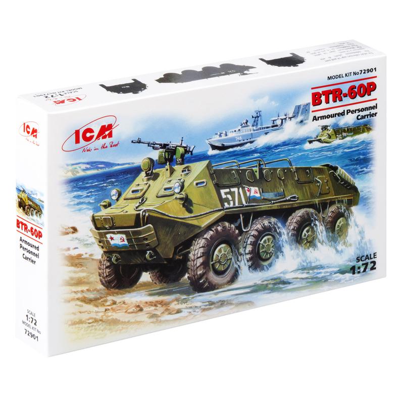 ICM Model Kit Military - BTR-60P, Armoured Personnel Carrier 1:72