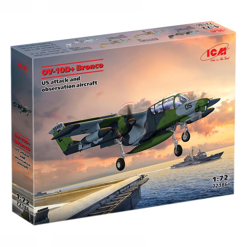 ICM Model Kit Aircraft - OV-10D+ Bronco US Attack And Observation Aircraft 1:72