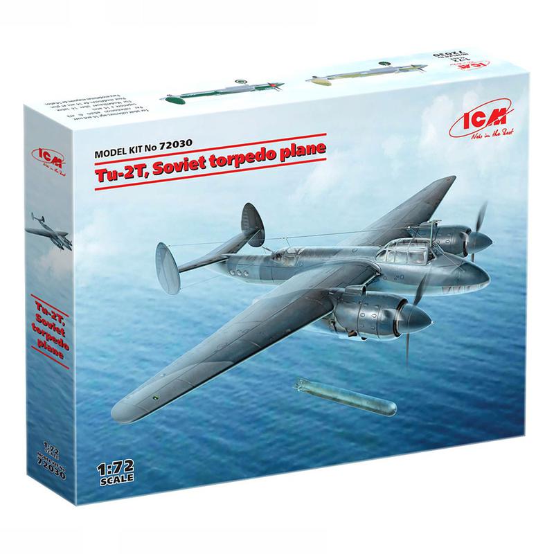 ICM Model Kit Aircraft - Tu-2T Soviet Torpedo Plane 1:72