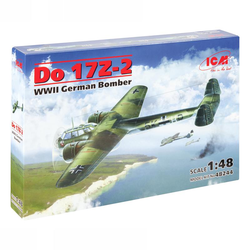 ICM Model Kit Aircraft - Do 17Z-2 WWII German Bomber 1:48