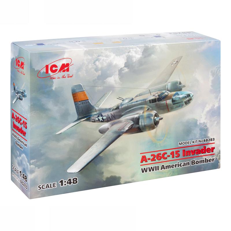 ICM Model Kit Aircraft - A-26С-15 Invader WWII American Bomber 1:48