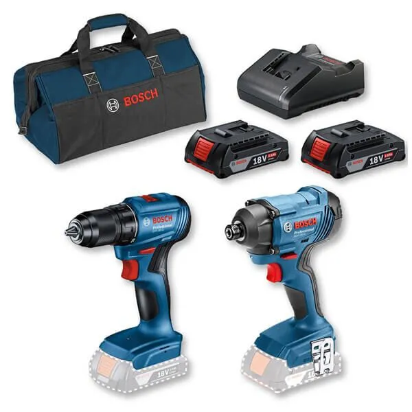 Bosch Set GSR 185-Li + Bosch GDR 180-Li 18V 2×2,0 Ah (0615990N3R)