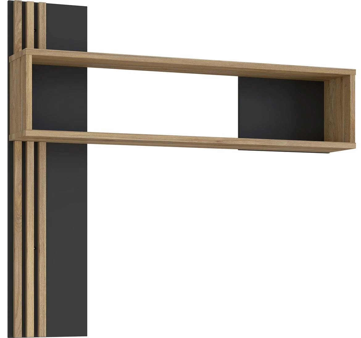 Figila JMXB01-M637 polica 130x21,9x120 cm hrast/crna