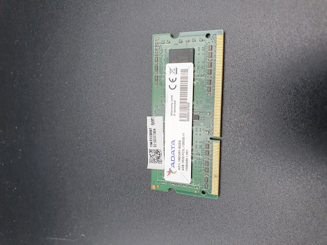 Adata RAM memorija za laptop 4gb PC3L LOW DDR3
