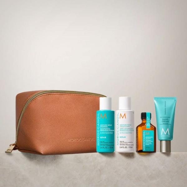 Moroccanoil Repair Travel Set 4/1 – putni set za oštećenu kosu