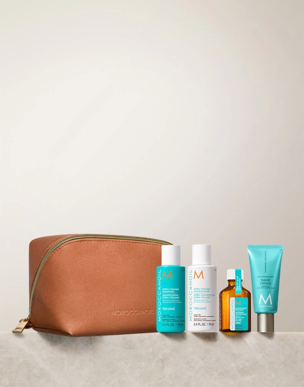 Moroccanoil Volume Travel Set 4/1 – putni set za tanku kosu