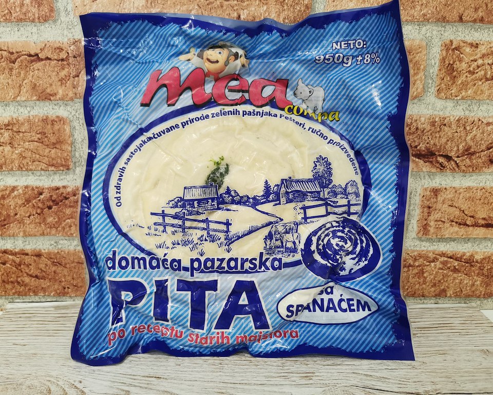 Domaća pazarska pita sa spanaćem 950gr