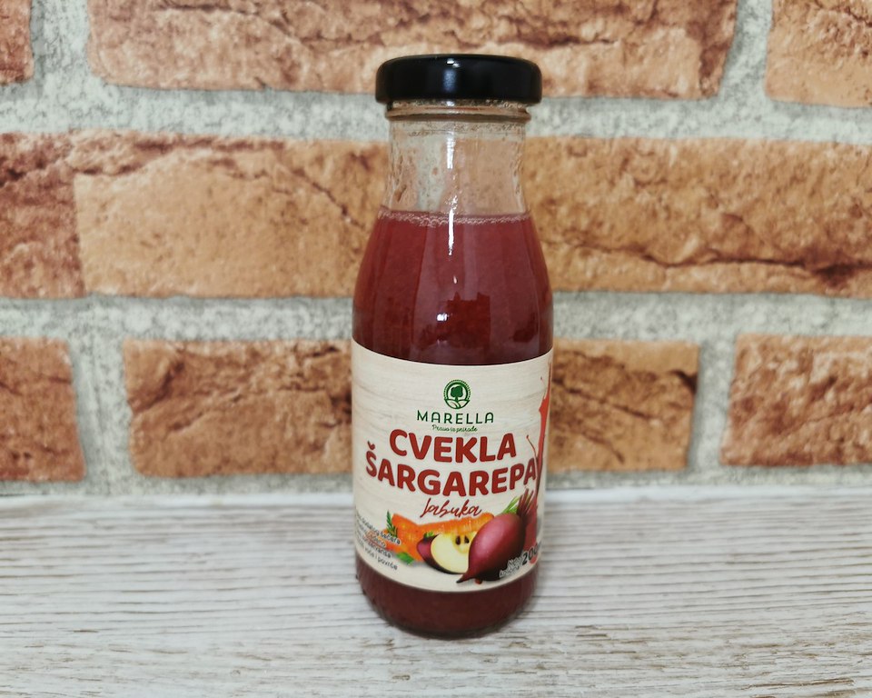 Sok od cvekle i šargarepe bez šećera 0,2l