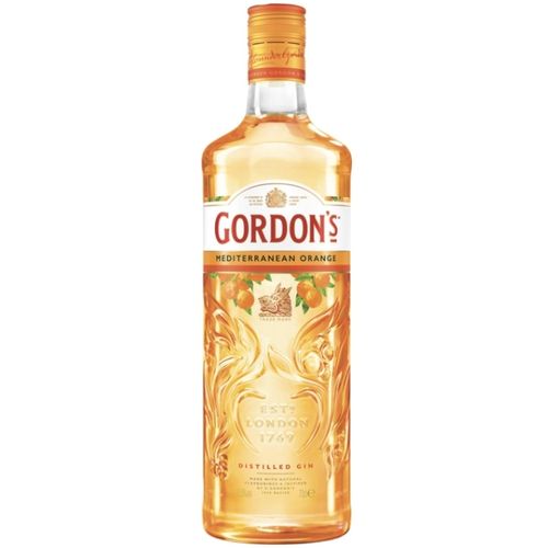 GORDONS mediterian orange gin 40% alc, 1l