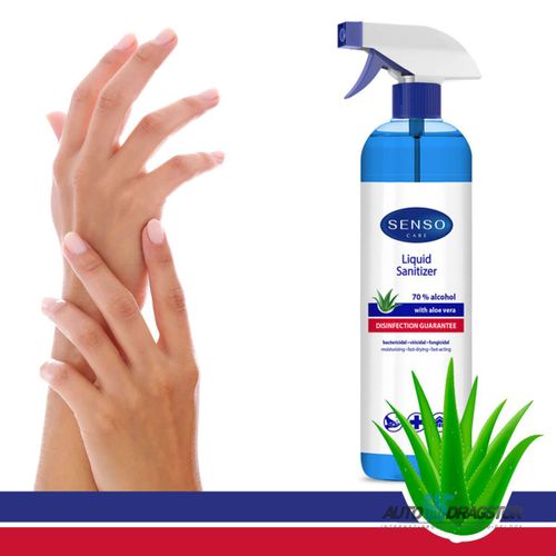 ANTIBAKTERIJSKI SPREJ ZA RUKE 750ML ALOE VERA 70% ALKOHOLA