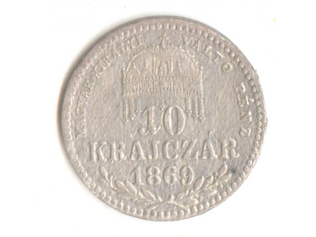 Madjarska 10 krajczar 1869 KB