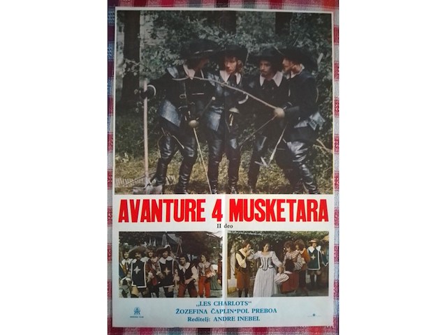 plakat AVANTURE 4 MUSKETARA II DEO