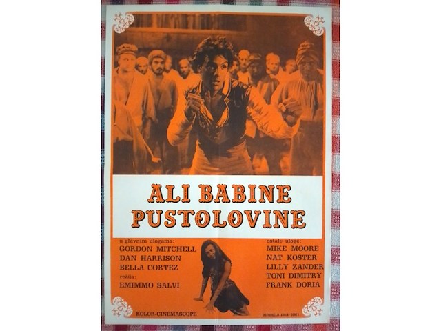 plakat ALI BABINE PUSTOLOVINE