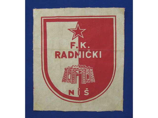 FK RADNICKI NIS stara veca prisivka