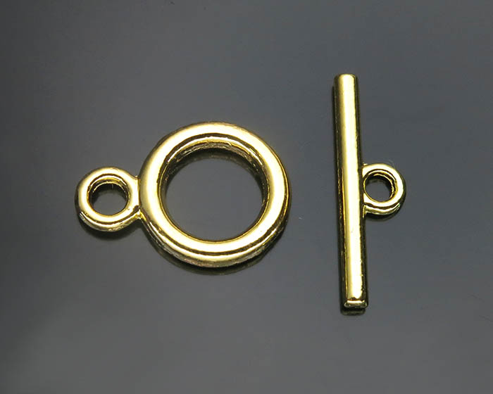 FAN06-Kopča Toggle 14mm – Gold Plated (1 set)