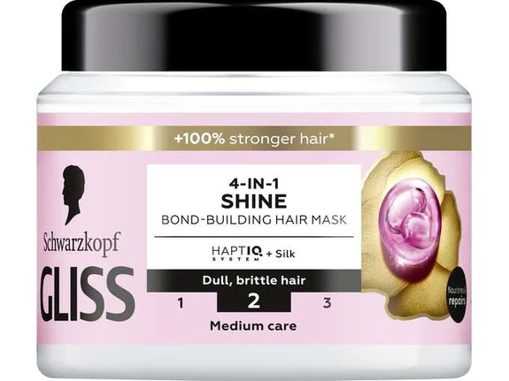Gliss Maska za kosu u teglici 4u1 Shine 400ml