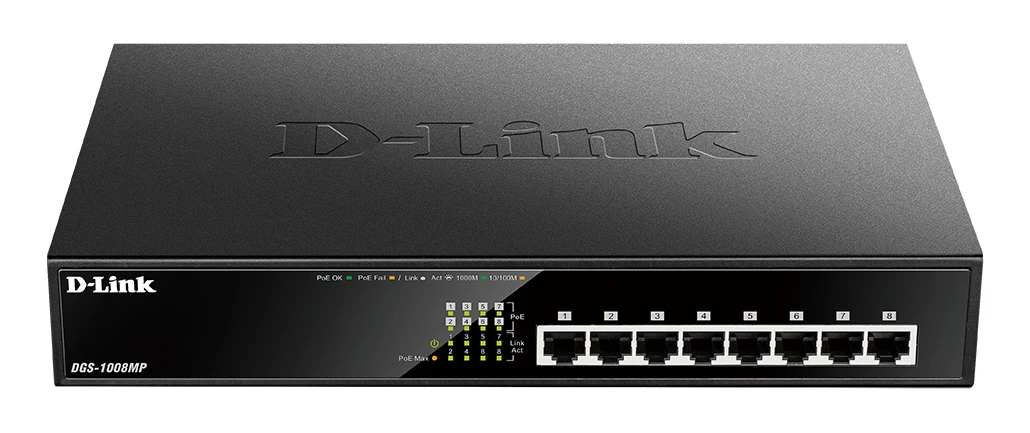 D-Link DGS-1008MP switch 8-portni
