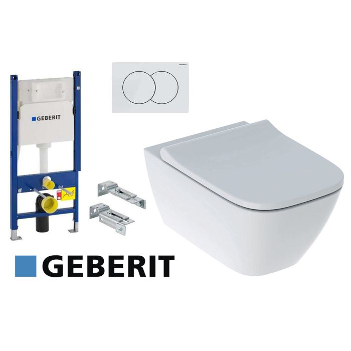 KOMPLET Geberit Delta01 set sa Geberit Selnova Premium WC šoljom