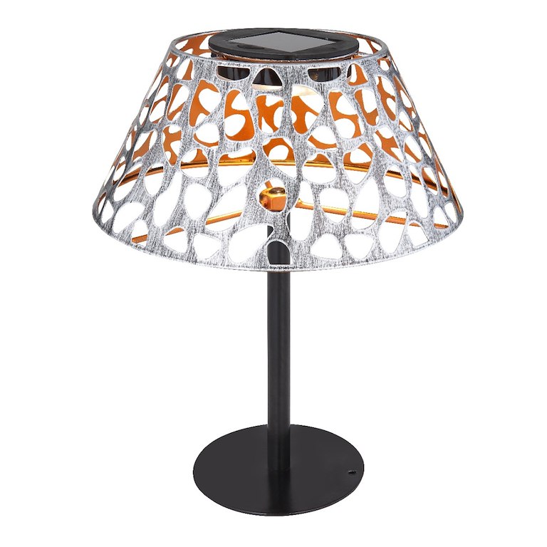 SOLARNA LAMPA METAL SREBRNA BOJA, 1XLED Globo globo-33648