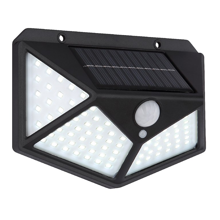 SOLARNA LAMPA PLASTIKA CRNA, 100XLED Globo globo-36490