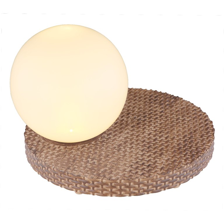 SOLARNA LAMPA RATTAN BRAON, 1XLED Globo globo-36851