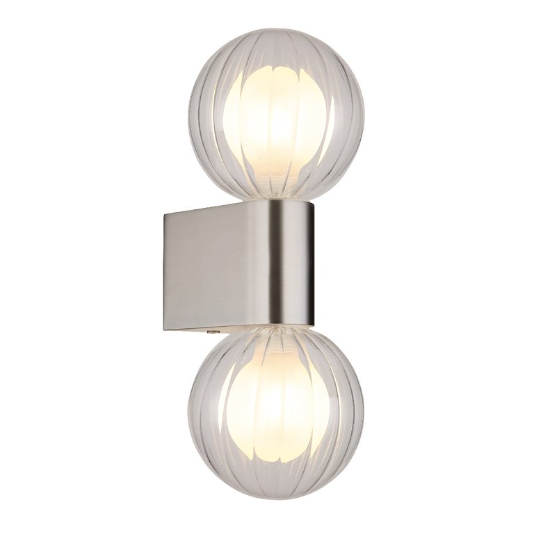 ZIDNA LAMPA ALUMINIUM DRUCKGUSS NICKEL MATT, 2XG9 Globo globo-41928-2N