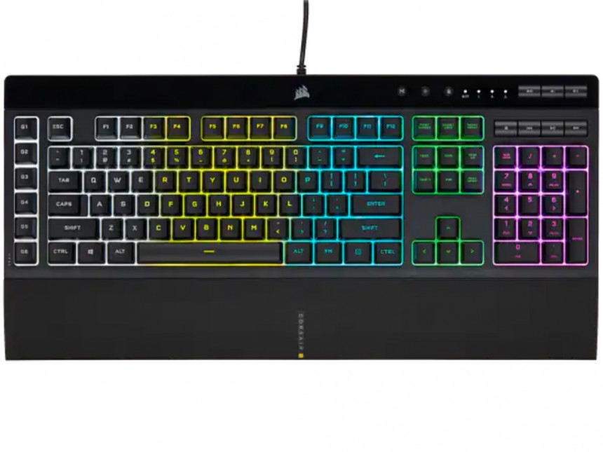 Tastatura CORSAIR K55 RGB žična/CH-9226765-NA/gaming/crna