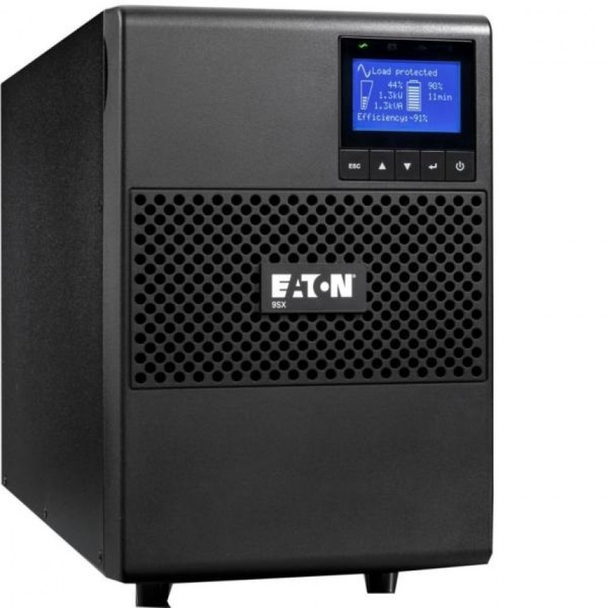Eaton 9SX 3000VA/2700W rack 19"-2U (dubina 608mm) On-line PFC double-conversion UPS, LCD, 8 x IEC C13 + IEC C19 izlazi, USB + RS232 + Remote Power Off + relejni izlaz, SNMP/MODBUS slot (9SX3000IR)